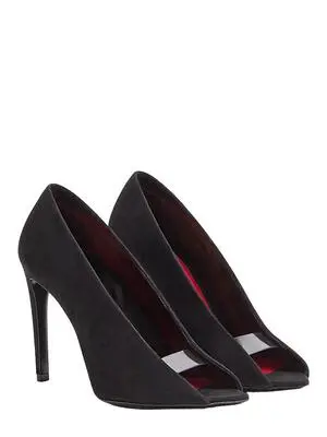 Valentino Garavani Open Toe Stiletto Pumps - Black