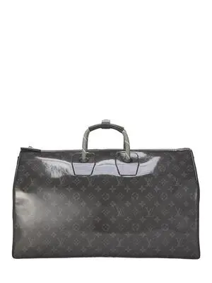LOUIS VUITTON Monogram Eclipse Keepall Bandouliere 50 - Black
