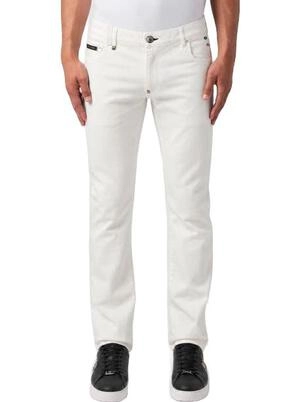Philipp Plein Slim Fit Jeans With Embellished Pocket - Summersnow