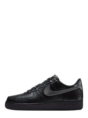 Nike Nike Air Force 1 Low Croc Effect Sneakers Black/metallic Dark Grey