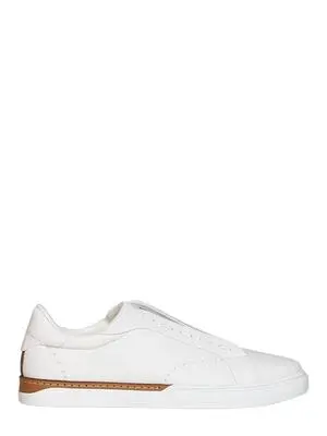 Fendi White Smooth Leather City Low-top Sneakers - Multicolor