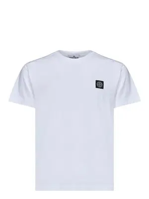 Stone Island White 60/2 Cotton Jersey Slim-fit T-shirt - Multicolor