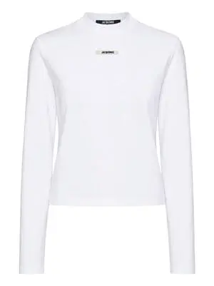 Jacquemus White Grosgrain Long-sleeved T-shirt - Multicolor