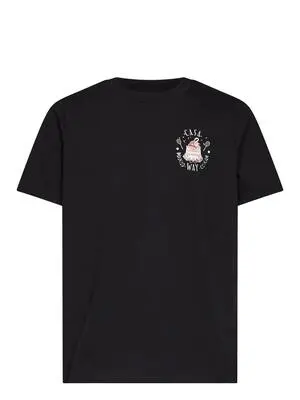 Casablanca Casablanca Men Black Cotton Jersey Casa Way T-Shirt Multicolor