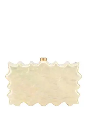 Cult Gaia Paloma Wavy Clutch - Neutrals