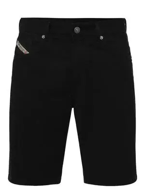 DIESEL® Five-pocket Shorts With Logo Patch - Black