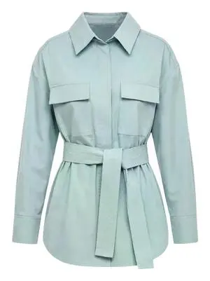SUPER BLOND Belted Shirt - Blue
