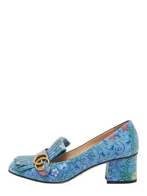Gucci Gg Marmont Heeled Pumps - Blue