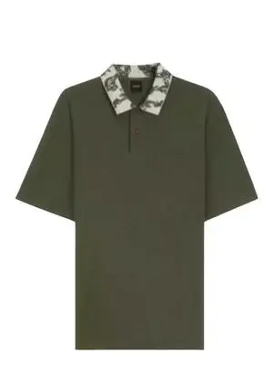 BOSS Abstract-print Polo Shirt - Green