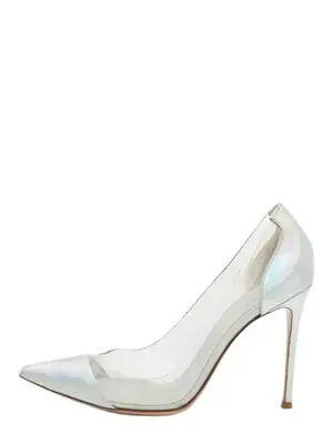 GIANVITO ROSSI Plexi Holographic Pumps - Silver