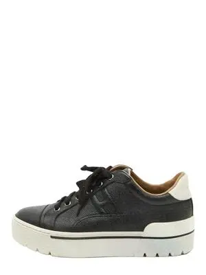 Hermès Voltage Grained Leather Platform Sneakers - Black