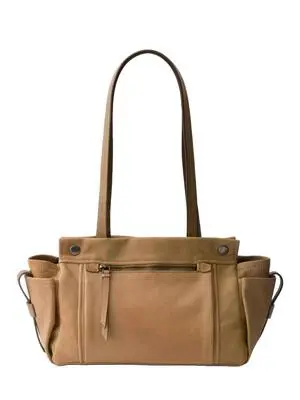 PRADA Prada Route Medium Leather Tote Bag