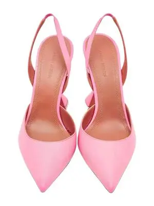 Amina Muaddi Holli Slingback Pumps - Pink