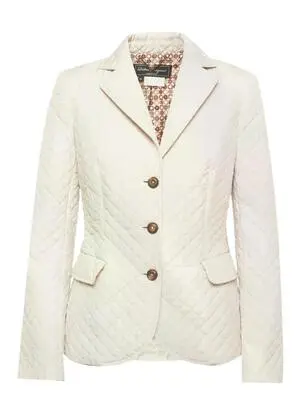 FERRAGAMO Quilted Single-breasted Blazer - Neutrals