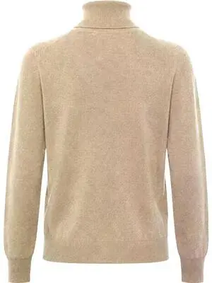 Malo Roll-neck Knitted Sweater - Neutrals