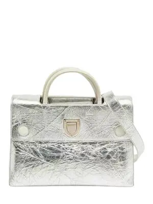 Dior 2016 Medium Diorever Leather Tote Bag - Silver