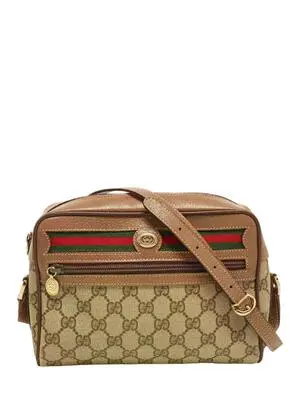 Gucci Sherry Line Gg Supreme Shoulder Bag - Neutrals