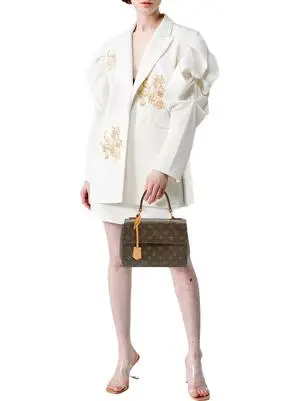 LOUIS VUITTON Cluny Bb Monogram Tote Bag - Brown