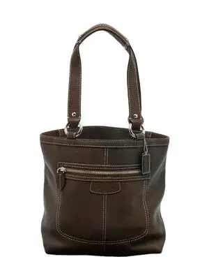 COACH Penelope Leather Tote Bag - Brown