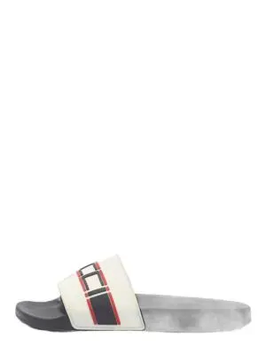 Gucci Logo Detail Slides - White