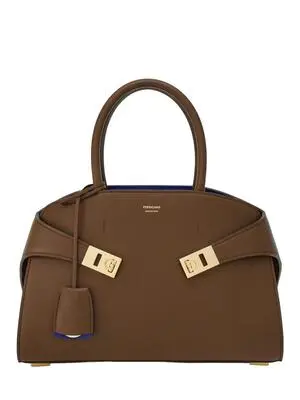 FERRAGAMO Hug Small Leather Handbag - Multicolor