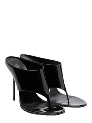 Paris Texas Lidia 105 Patent Leather Mules - Black