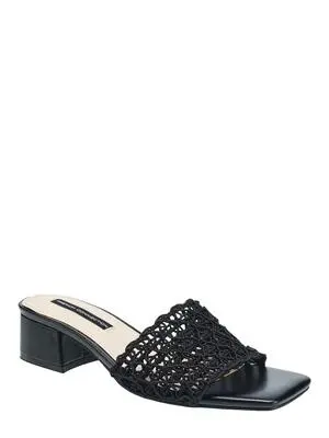 French Connection Waverly Woven Mule - Black