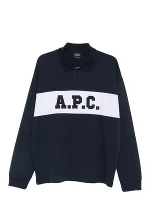 A.p.c. Polo Shirts - Blue
