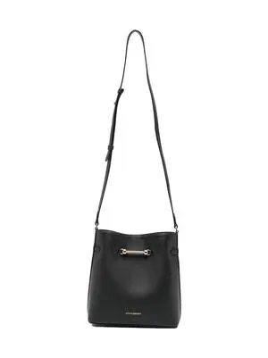 Strathberry Grained Leather Tote Bag - Black
