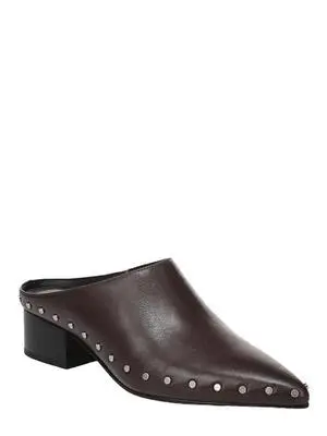 Vince August Studded Leather Mule - Ganache