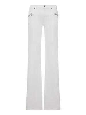 Gucci Flare Jeans With Decorative Hooks - Multicolor