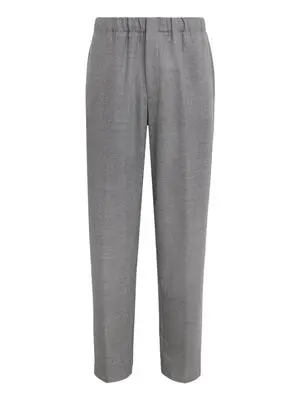LARDINI Stretch Virgin Wool Trousers - Grey