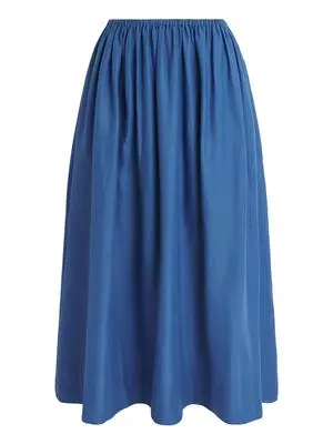 TOCCIN Imogen Midi Skirt - Blue