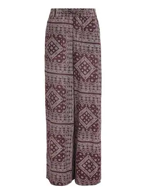 Veronica Beard Sylvester Wide-leg Paisley Trousers - Brown