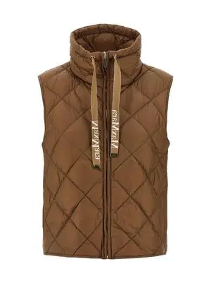Max Mara Tregic Quilted Vest - Brown