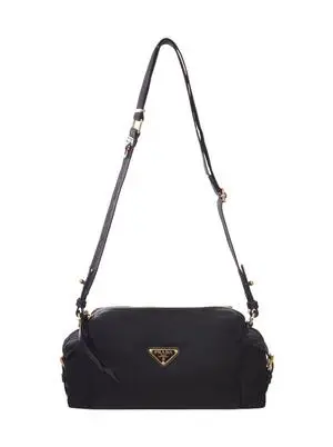 Prada Explore Bag In Re-nylon And Saffiano - Black