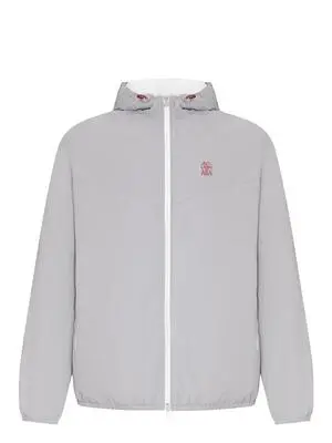 Brunello Cucinelli Technical Fabric Hooded Jacket - Gray