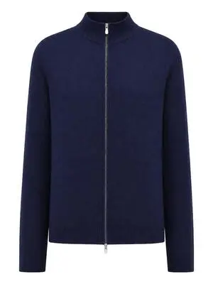 Brunello Cucinelli Cashmere Zip-up Cardigan - Blue