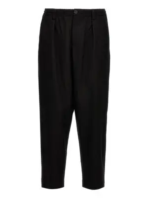 Marni Tropical Wool Crop Pants - Black