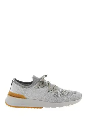 Brunello Cucinelli Knitted Sneakers - Gray