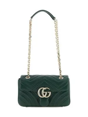 Gucci Gucci GG Marmont Small Shoulder Bag Green