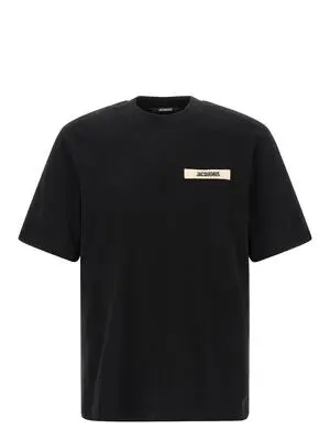 Jacquemus Gros Grain' T-shirt - Black