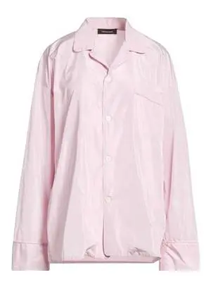 Fabiana Filippi Taffeta Shirt With Piped Trims - Pink