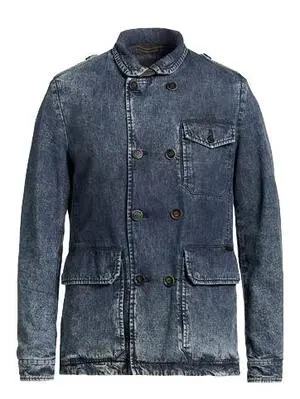 MOORER Denim Cotton Jacket - Blue