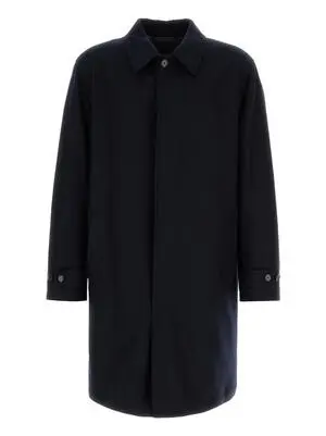 Brioni Stretch Cashmere Coat - Blue