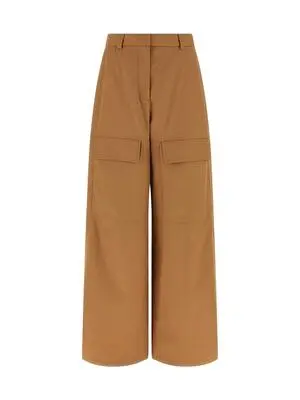 Stella McCartney Cotton Cargo Pants - Cream