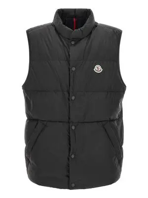 Moncler Tuquerouye' Puffer Vest With Goose Down Padding - Black