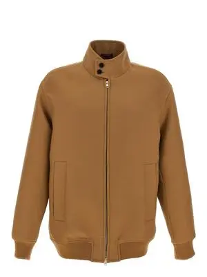 GUCCI GUCCI Wool Jacket With High Neck And Zip Closure
