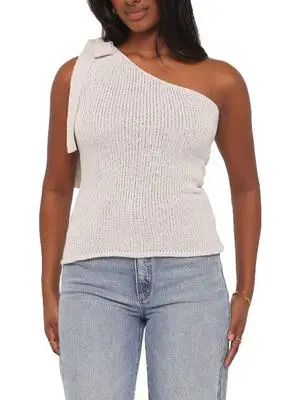 PETAL & PUP Petal & Pup Jutta One Shoulder Knit Top