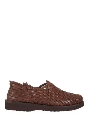 YUKETEN Yuketen Leo Supreme Woven Leather Flats